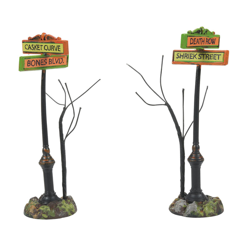 Village Halloween Accessories Creepy Village Street Signs 6007705 ...
